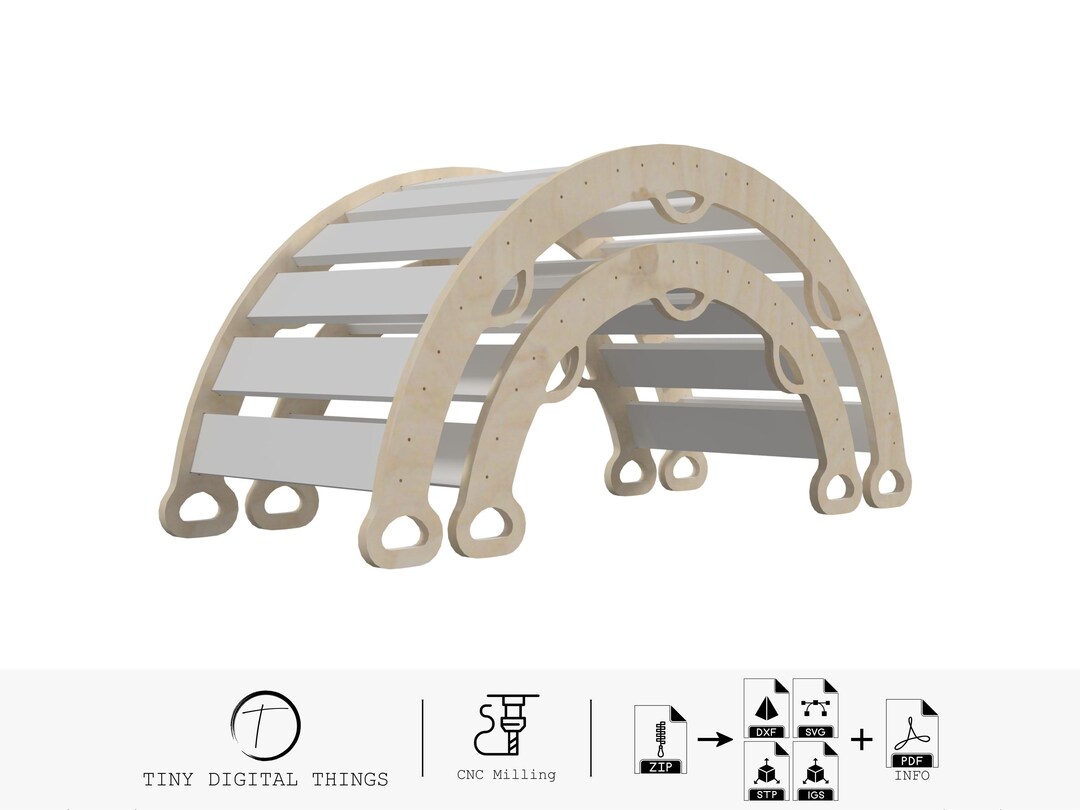 Climbing Arch CNC Cut File | Kids Rocking Chair | Montessori Climbing ...