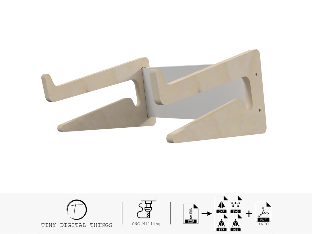 Laptop Stand for Desk CNC Cut Files | Laptop Holder | Wooden Laptop ...