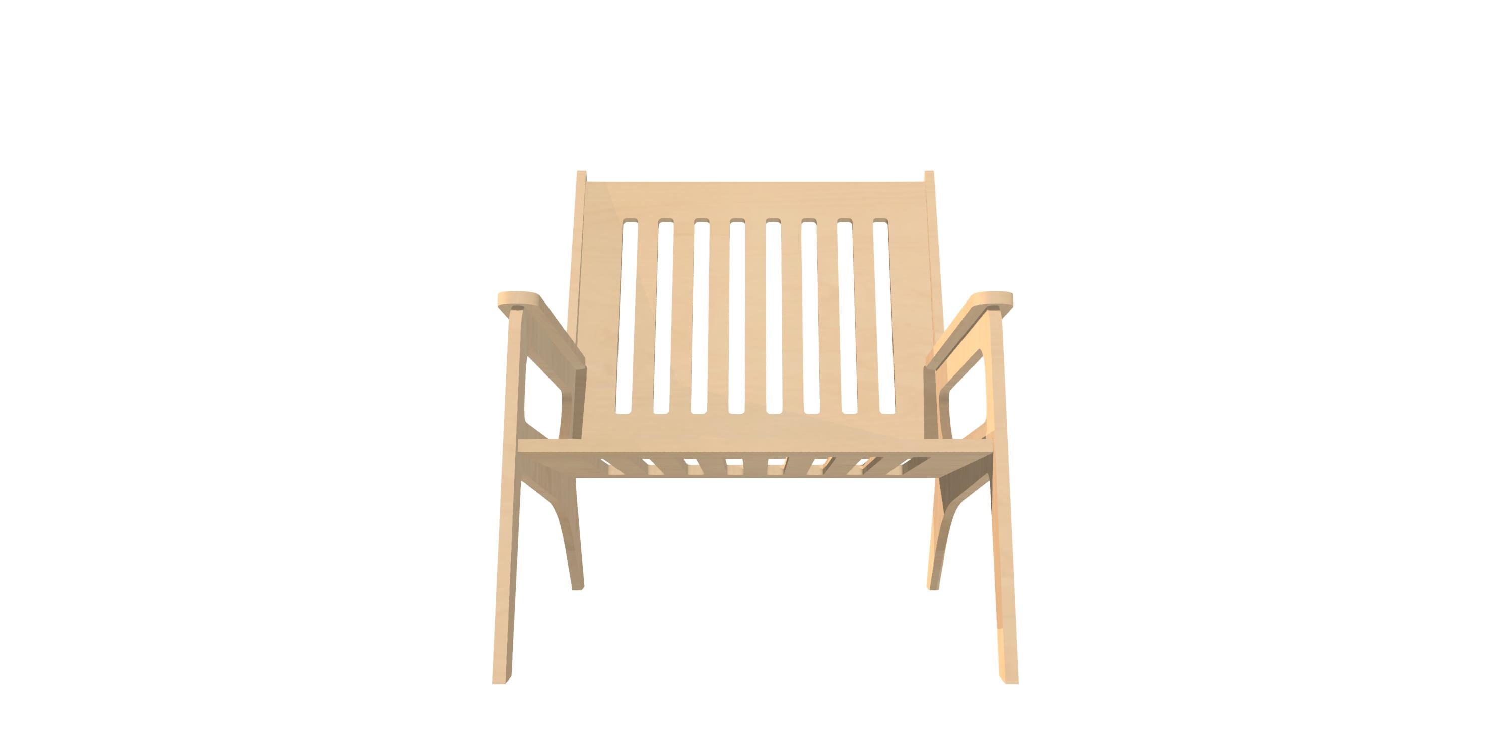 Lounge Chair Digital Files for CNC Cutting Igs, Stl, Stp, Dxf - Etsy