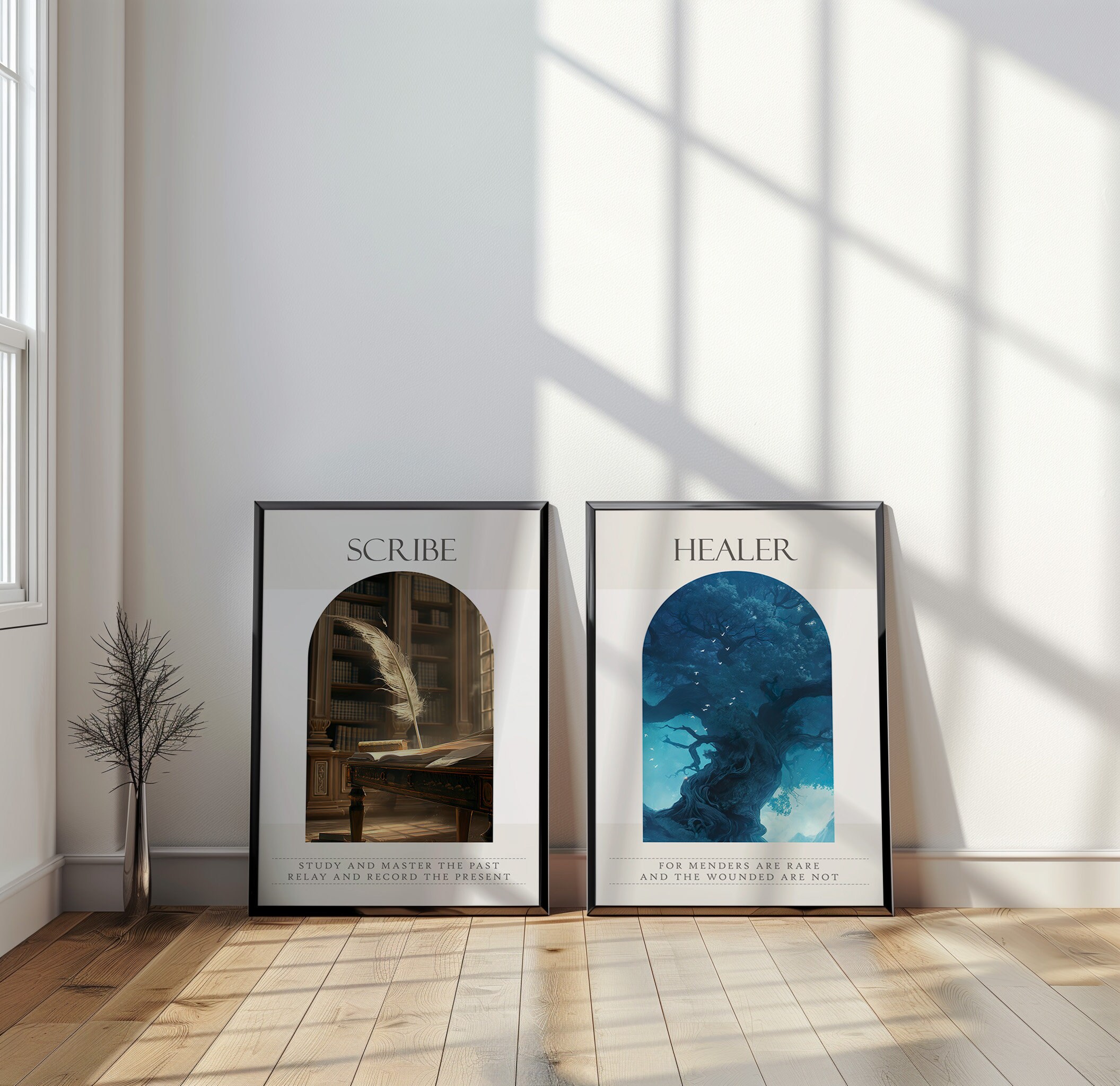 Fourth Wing Quadrant Set of 4 Poster Print Book Citation Bookworm Merch ...