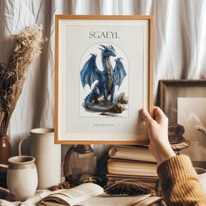 Fourth Wing Poster Set of 3 Print | Tairn, Andarna, Sgaeyl | Book ...