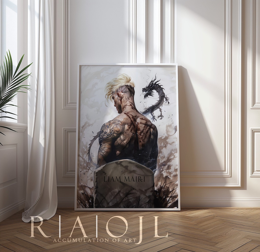 Fourth Wing Print | Book Liam Mairi | Bookworm Merch | Dragonriders ...