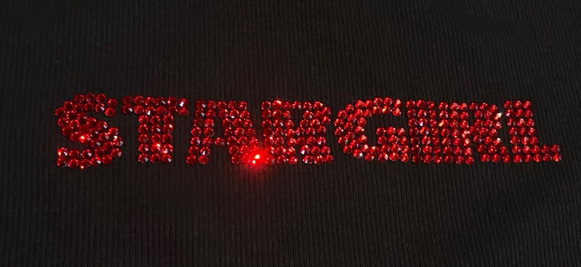 Stargirl the Weeknd Logo Handmade Rhinestone Red Top - Etsy