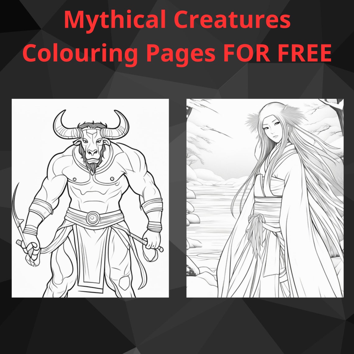 14 Mythical Creatures Printable Flashcards (+ Colouring Pages of Them ...