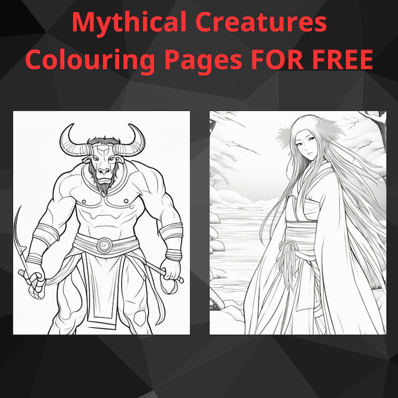 14 Mythical Creatures Printable Flashcards (+ Colouring Pages of Them ...