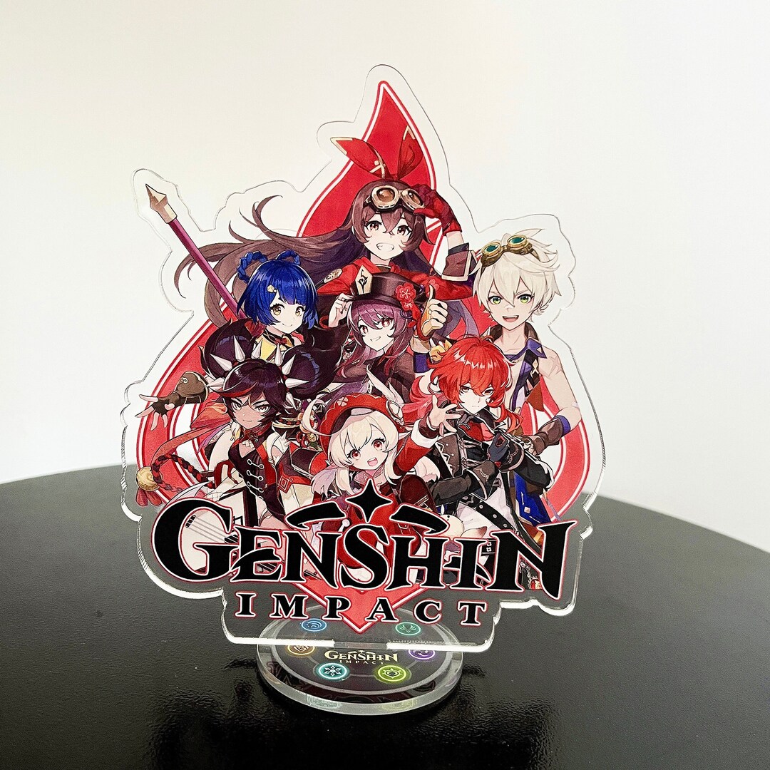 Genshin Impact Standee Characters Acrylic Large Desk Stand - Etsy