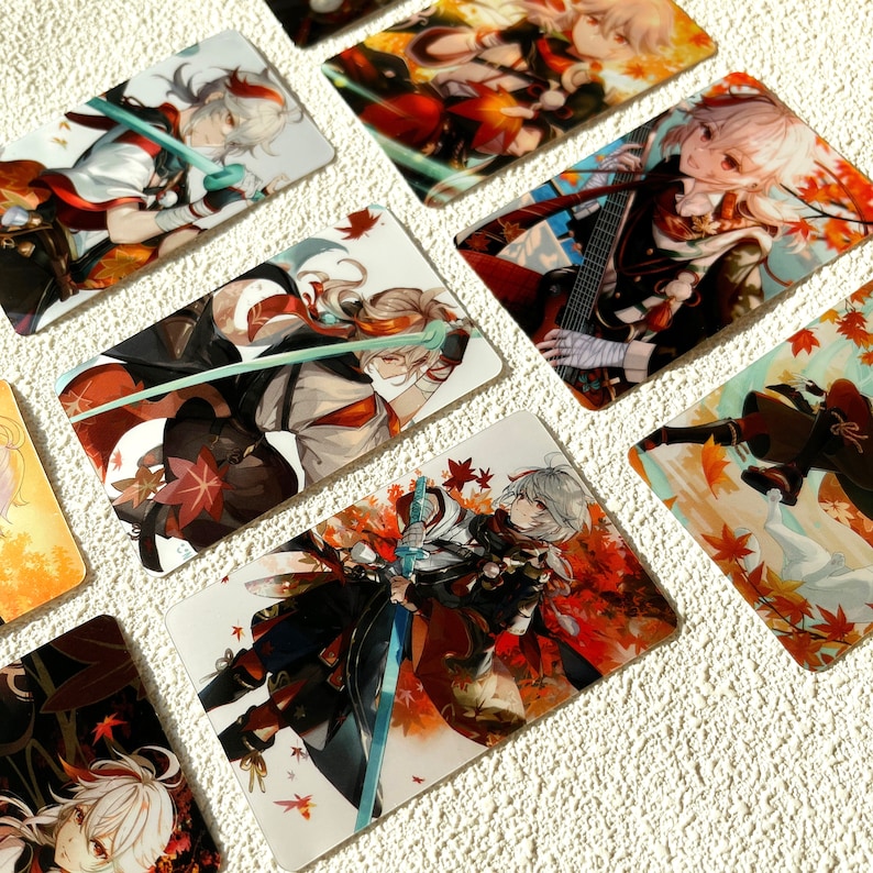 Genshin Impact KAEDEHARA KAZUHA Card Stickers 10 PCS - Etsy Australia