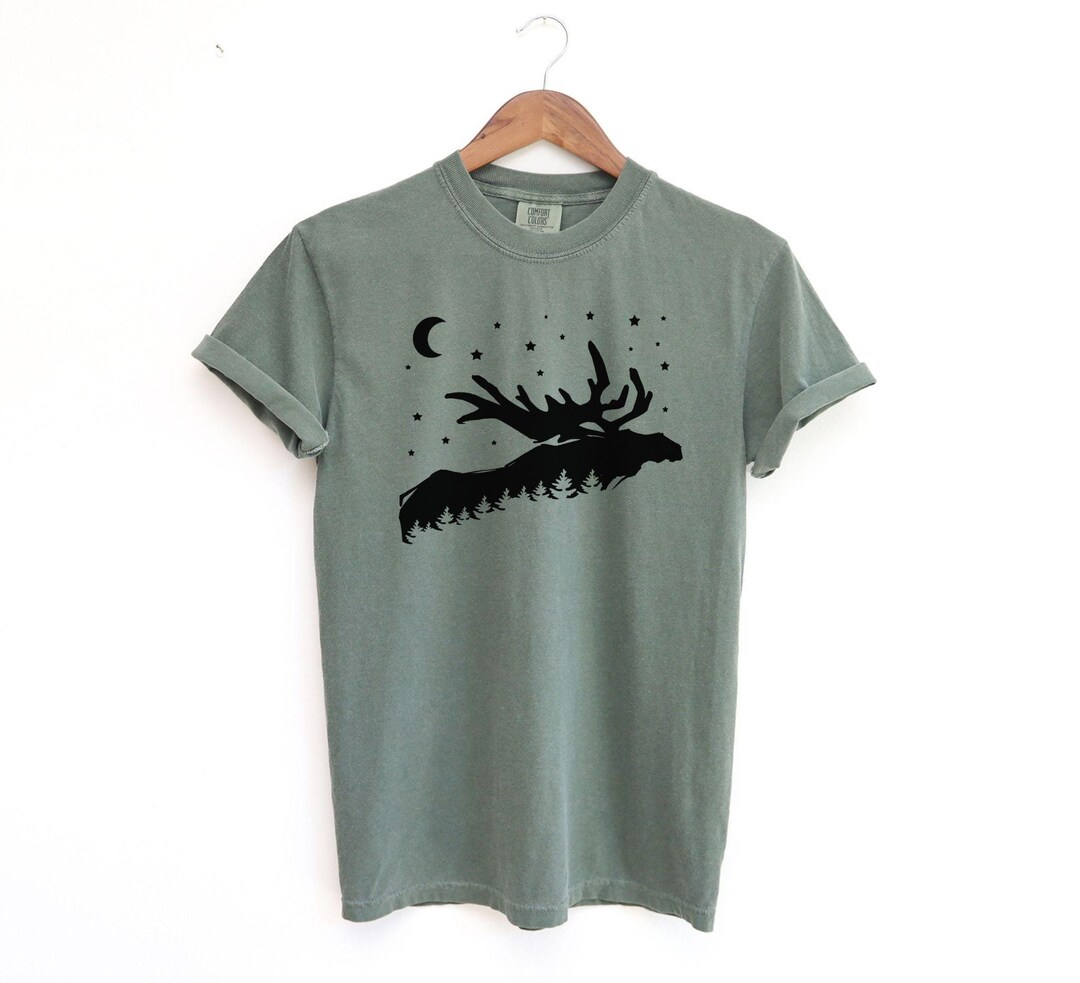 Comfort Colors Moose T-shirt, Moose Shirt, Wildlife Outdoors T-shirt ...