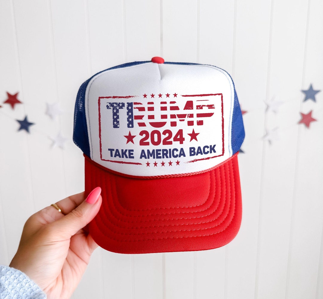 Trump 2024 Trucker Hat, Maga Hat, Make America Great Again, Trump Cap ...