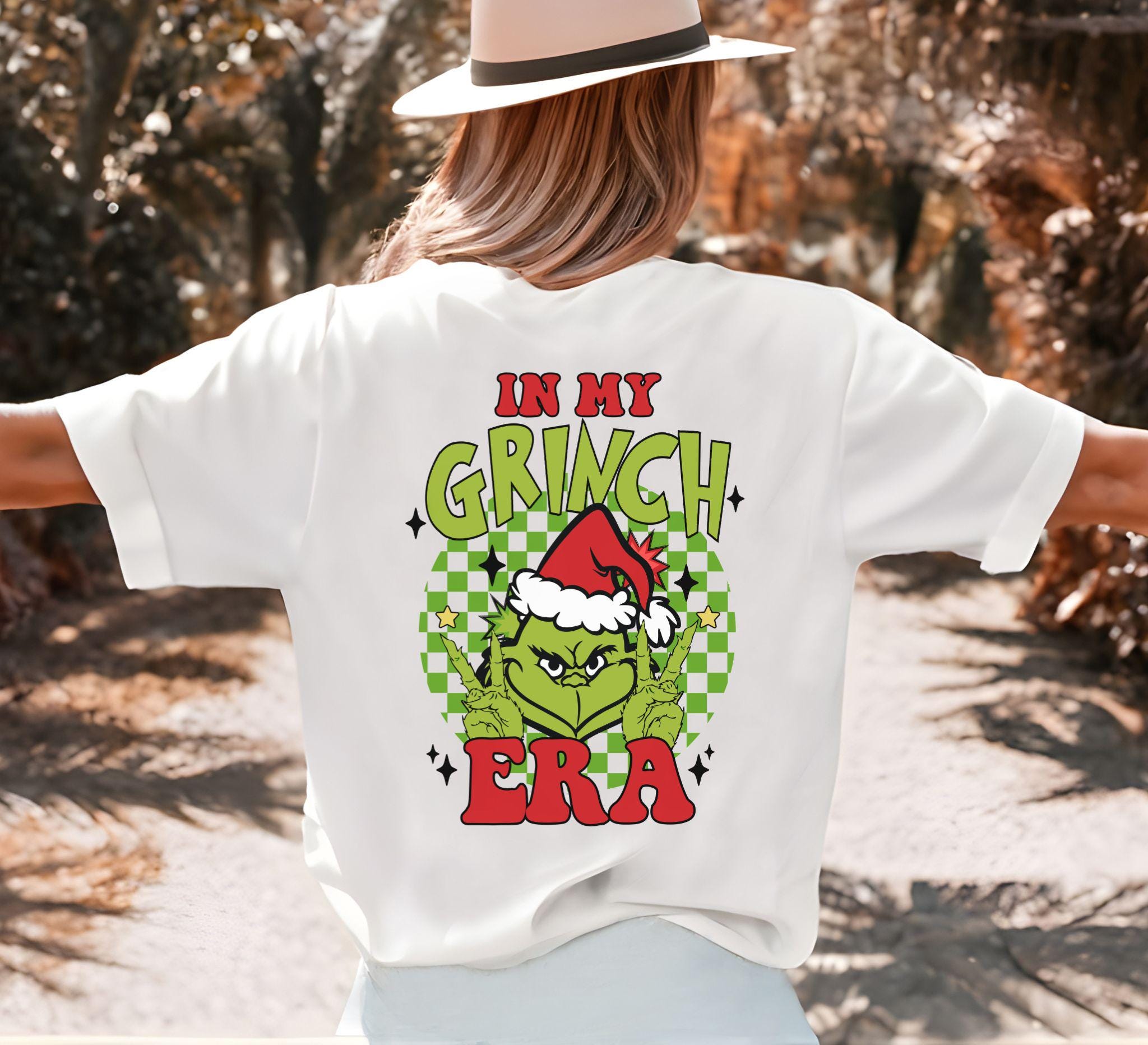 In My Grinch Era Two Sided Christmas Shirt, Retro Grinch Era Christmas ...