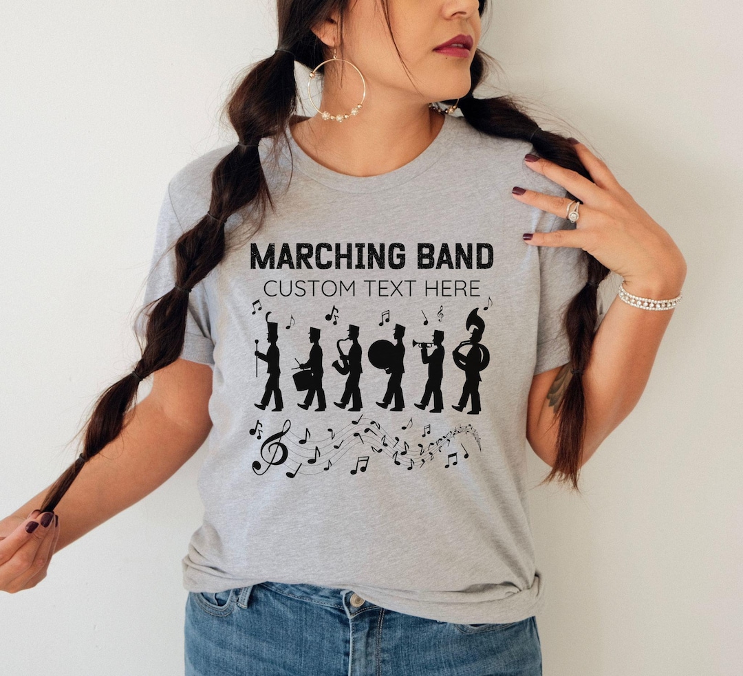 Custom Marching Band Shirt, Marching Band Team Shirt, Marching Band ...