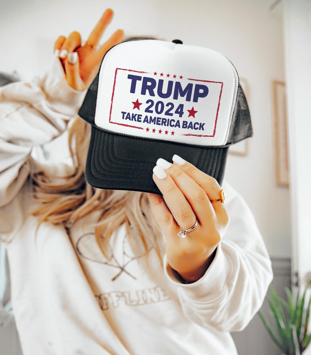 Trump 2024 Trucker Hat, Maga Hat, Make America Great Again, Trump Cap ...