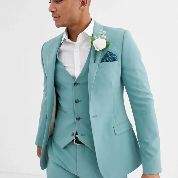 Man Mint Green Suit - Etsy