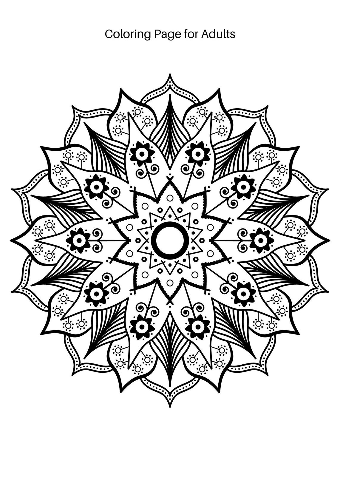 Whimsical and Relaxing Printable Coloring Pages for All Ages: - Etsy