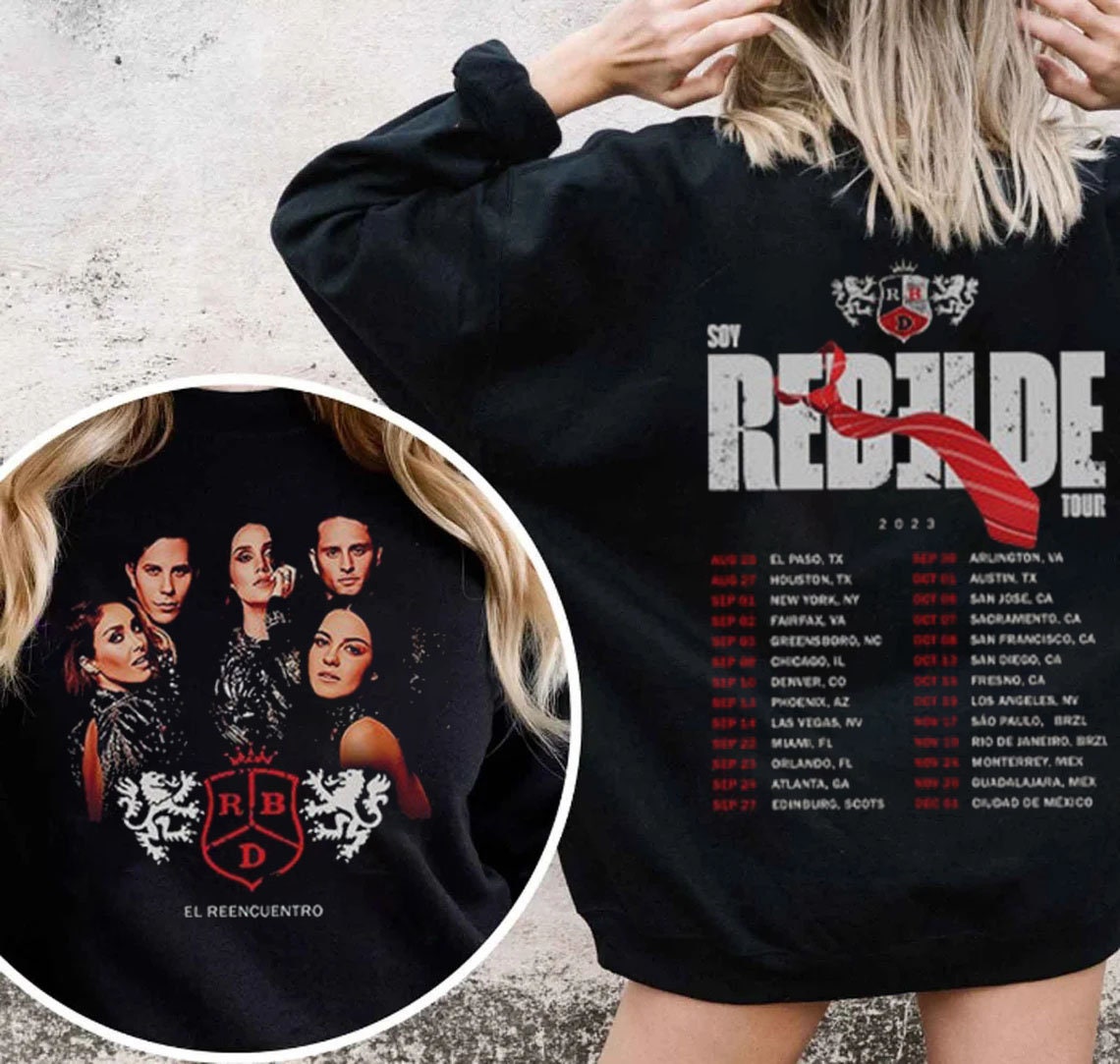 Soy Rebelde Tour 2023 T-Shirt , Rebelde Tour Shirt, RBD Touring Merch ...
