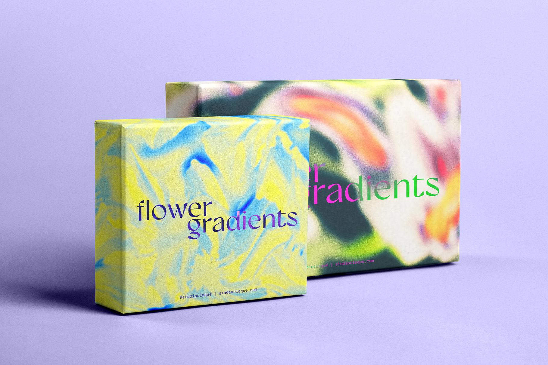 Pack of 12 Abstract Flower Gradients, Blur Effect, Grain, Vibrant ...