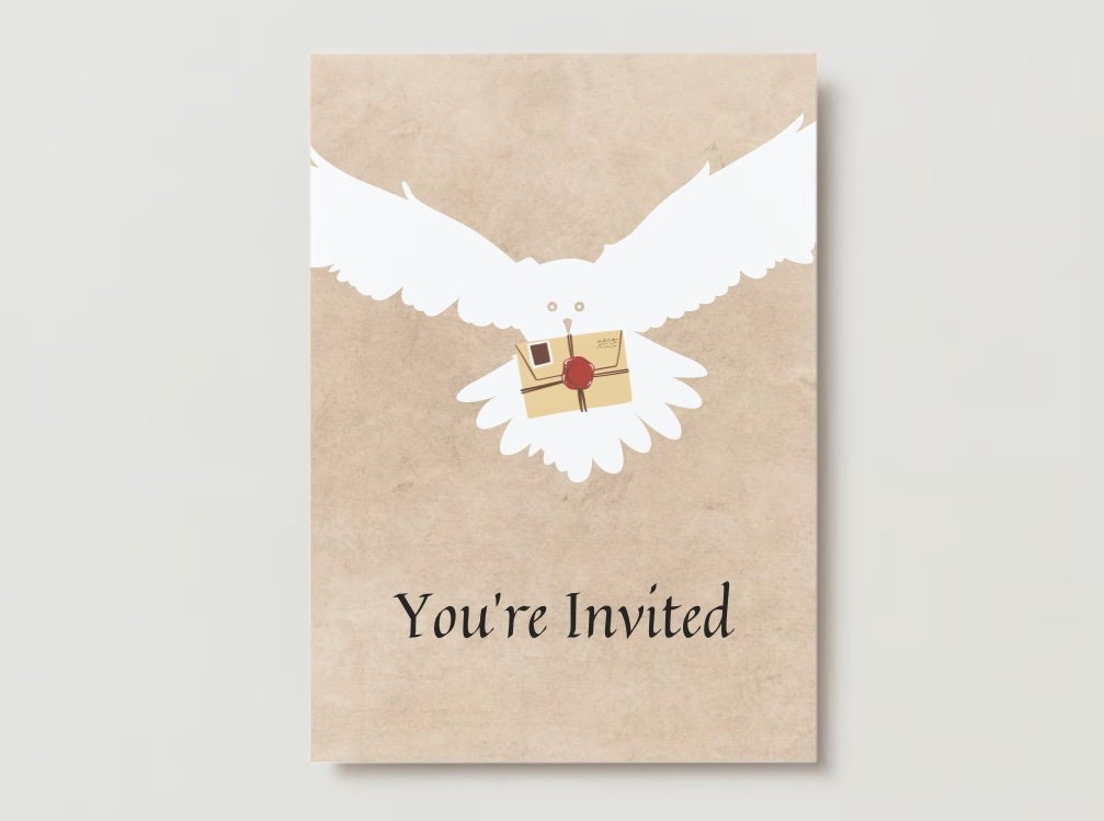 Wizarding World Birthday Invitations - Etsy
