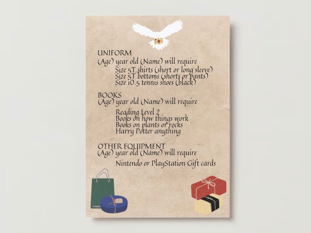 Wizarding World Birthday Invitations - Etsy