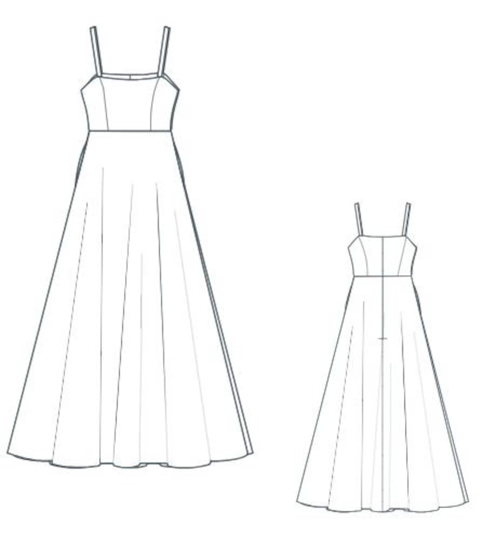Prom Dress, Evening Gown Sewing Pattern, Cocktail Dress,anniversary ...
