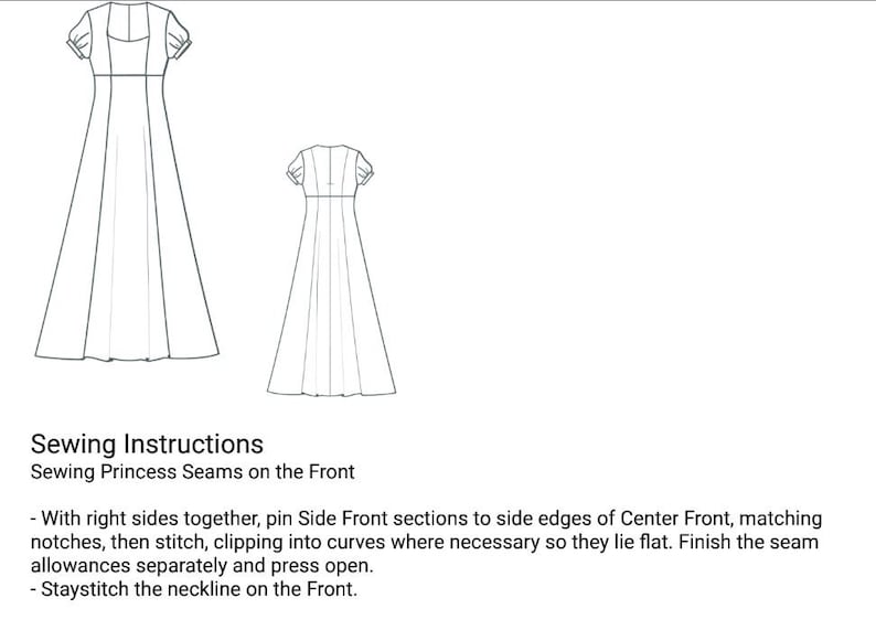 Bridgerton Gown Sewing Pattern, Bridgerton Dress, Renaissance Dress ...