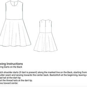 Kid's Dress Pattern,summer Dress Sewing Pattern,age Range 2-16 Years ...