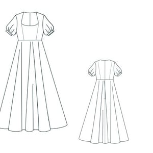 Bridgerton Gown Sewing Pattern, Bridgerton Dress, Renaissance Dress ...