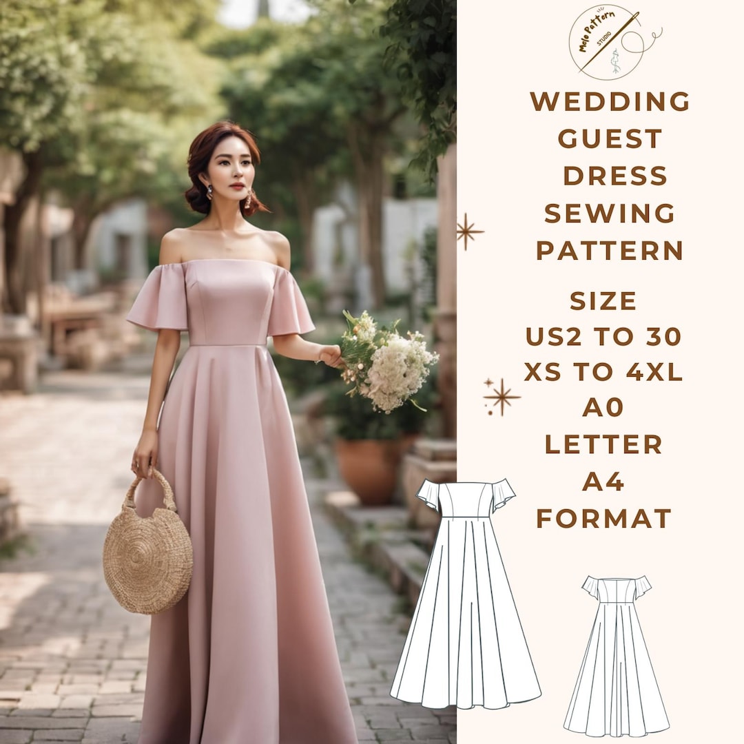 Bridal Dress Pattern,ballgown Dress Sewing Pattern,range of Size ...