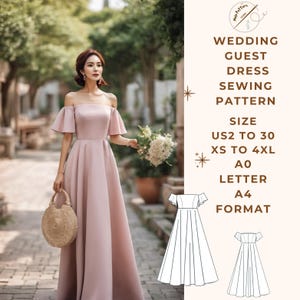 Bridal Dress Pattern,ballgown Dress Sewing Pattern,range of Size Options US 2 to 30 and XS to ...