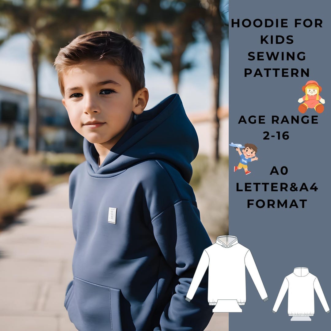 Kid s Hoodie Pattern sweatshirt Sewing Pattern Sewing Pattern For Kid kid-s-hoodie-pattern-sweatshirt-sewing-pattern-sewing-pattern-for-kid