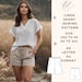 Linen Shorts Pattern,linen Dress Sewing Pattern,range of Size Options ...