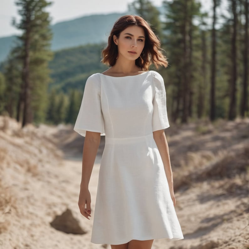 Linen Dress Pattern,linen Dress Sewing Pattern,range of Size Options ...