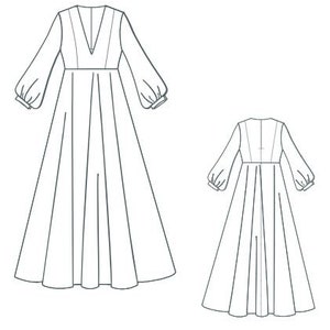 Evening Gown Sewing Pattern, Cocktail Dress,anniversary Dress, Ball ...