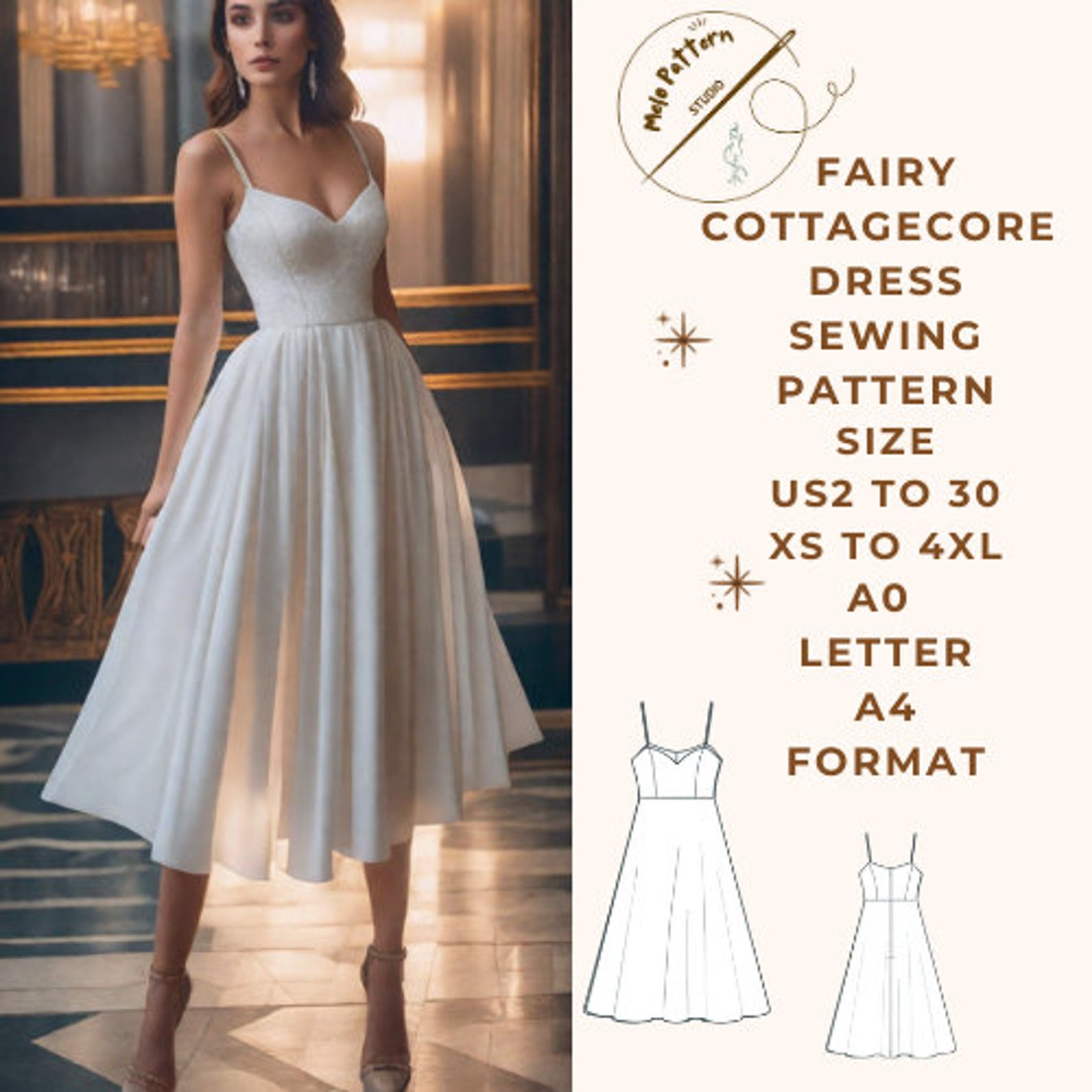 Evening Gown Sewing Pattern, Cocktail Dress,anniversary Dress, Ball ...