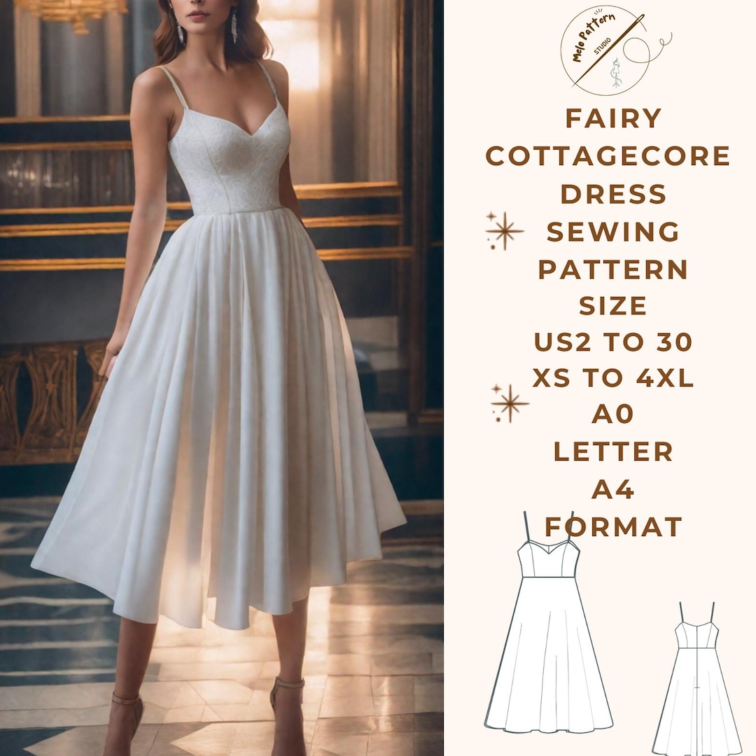 Evening Gown Sewing Pattern, Cocktail Dress,anniversary Dress, Ball ...