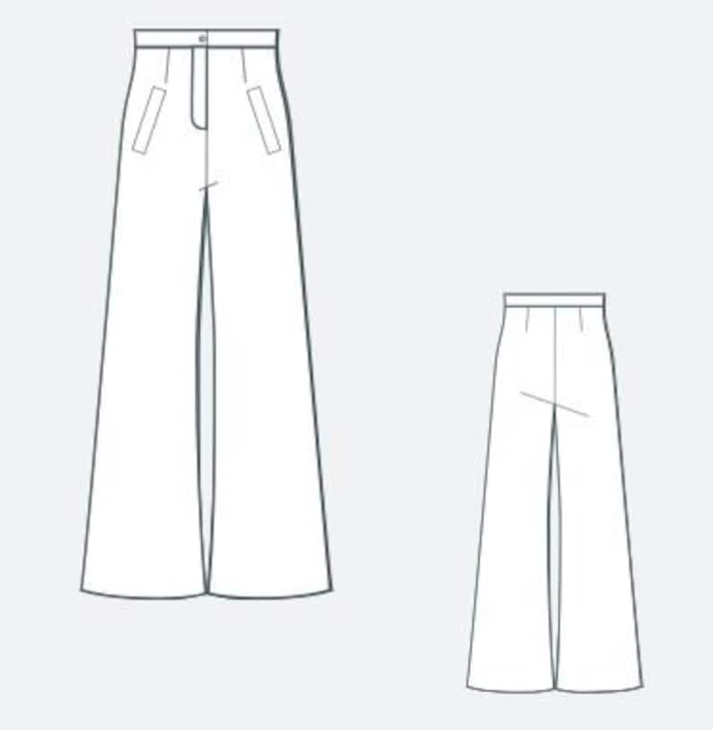 Palazzo Pants Pattern, Women Pants Sewing Pattern,sewing Pattern PDF,US ...