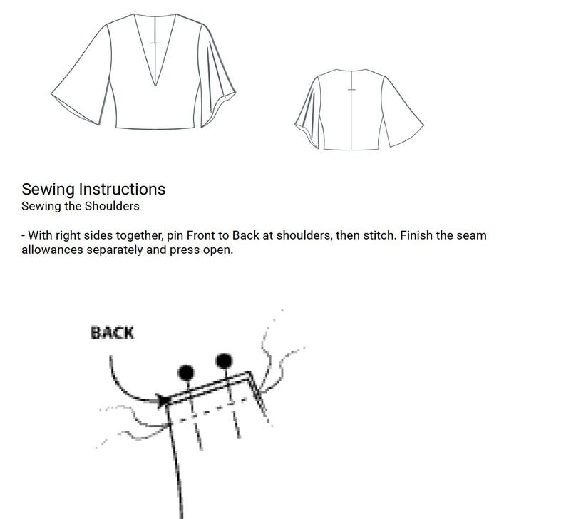 African Blouse Sewing Pattern,african Crop,african Dress ,range of Size ...
