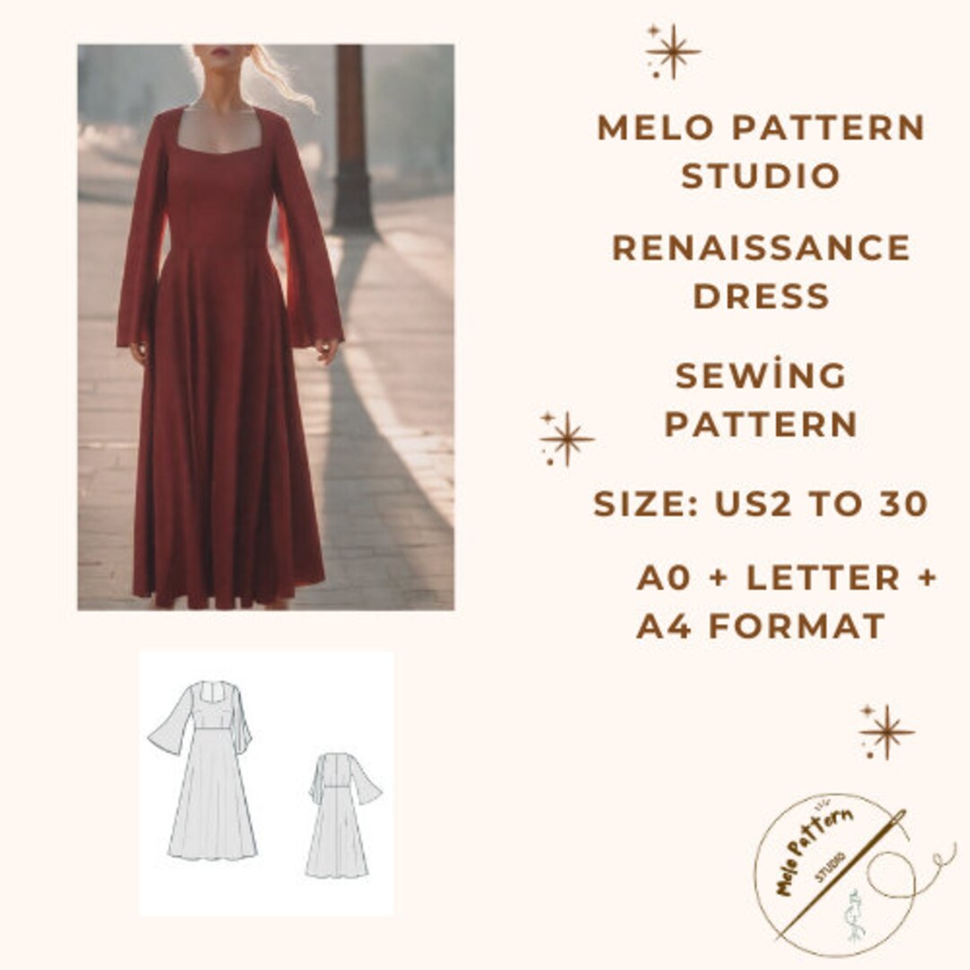 Renaissance Medieval Cosplay Dress and Corset Pattern,fairy,regency ...
