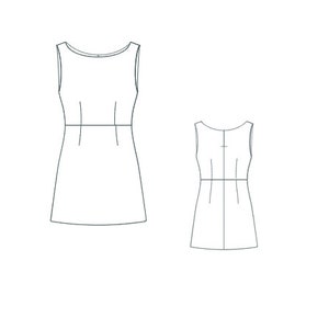 Linen Mini Dress Pattern,linen Dress Sewing Pattern,range of Size ...