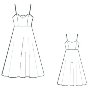 Evening Gown Sewing Pattern, Cocktail Dress,anniversary Dress, Ball ...