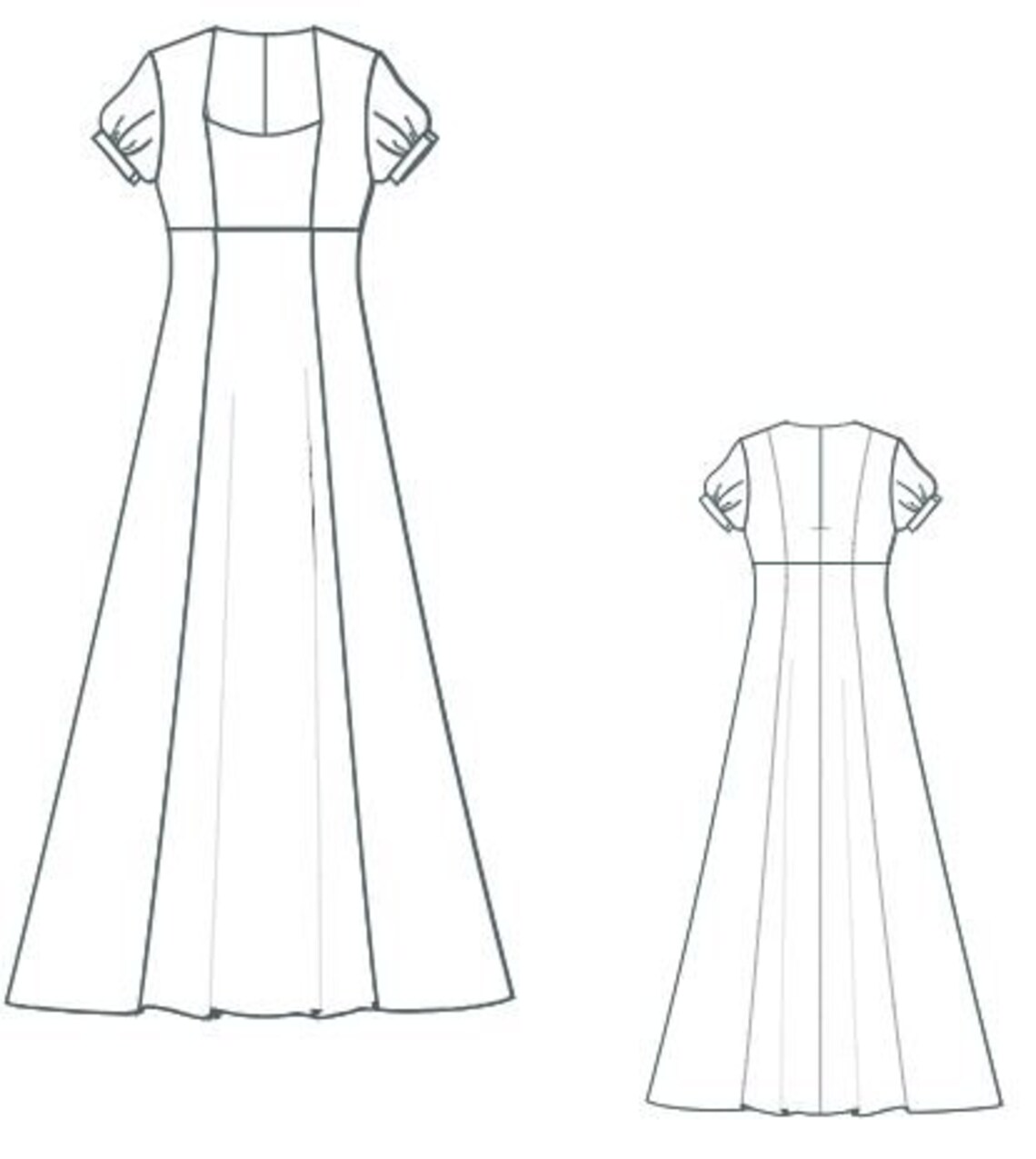 Bridgerton Gown Sewing Pattern, Bridgerton Dress, Renaissance Dress ...