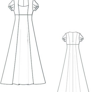 Bridgerton Gown Sewing Pattern, Bridgerton Dress, Renaissance Dress ...