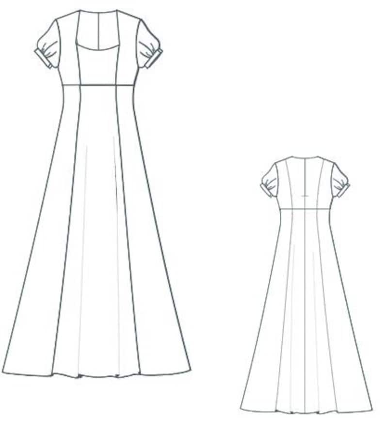 Bridgerton Gown Sewing Pattern, Bridgerton Dress, Renaissance Dress ...
