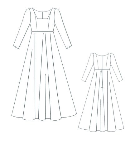 Prom Dress Sewing Pattern ,range of Size Options US 2 to 30 and XS to ...