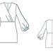 Surplice Dress Sewing Pattern, Bridal Dress ,PDF Sewing Pattern ...