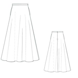 Renaissance Skirt Pattern,skirt Sewing Pattern,range of Size Options ...