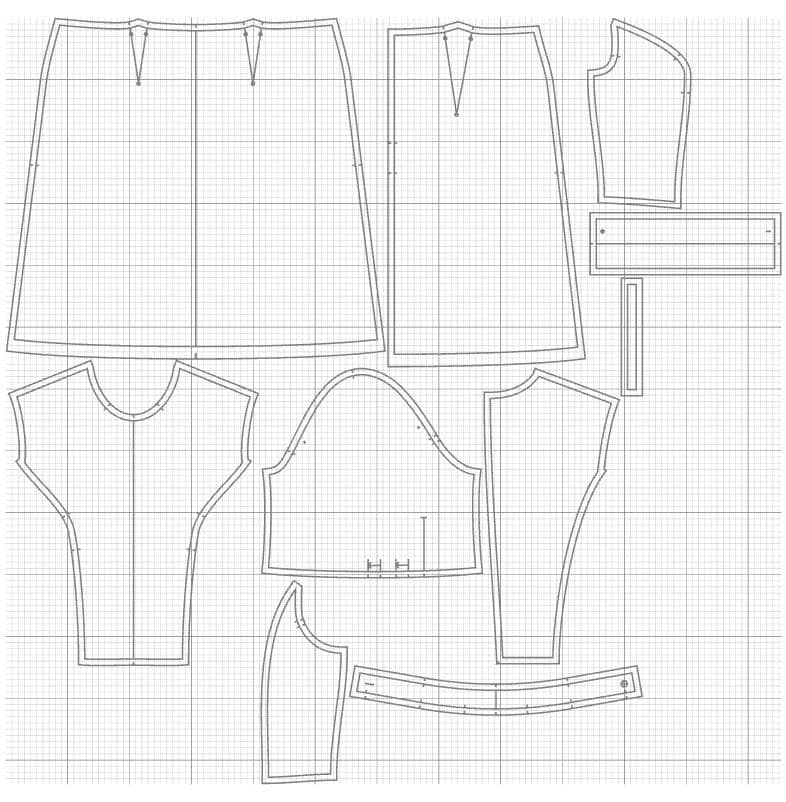 Mock Neck Dress Sewing Pattern,mini Dress ,cottagecoredress, US 2 To30 ...