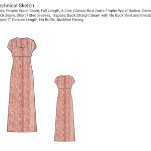 Bridgerton Gown Sewing Pattern, Bridgerton Dress, Renaissance Dress ...