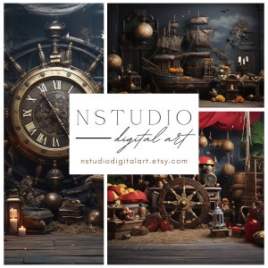 15 Pirate Party Birthday Photography Backdrops | Birthday Photoshoot ...