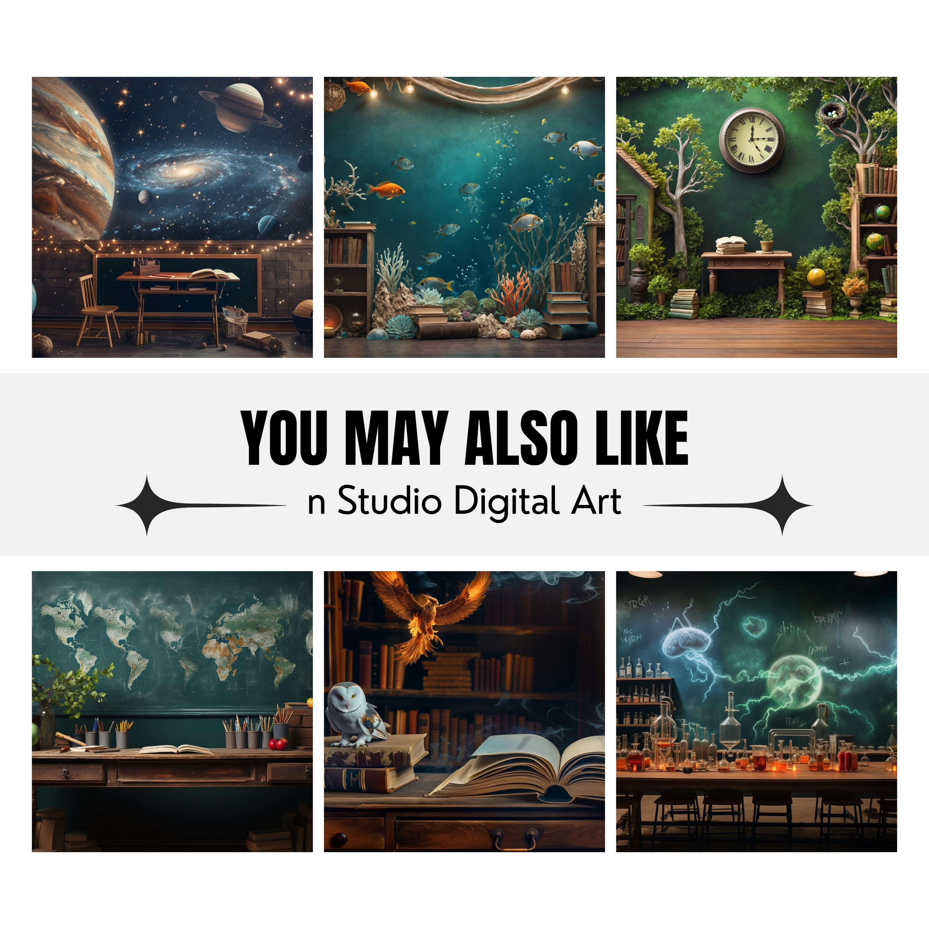 9 Back to School Chemistry Laboratory Digital Backdrops, Laboratory ...