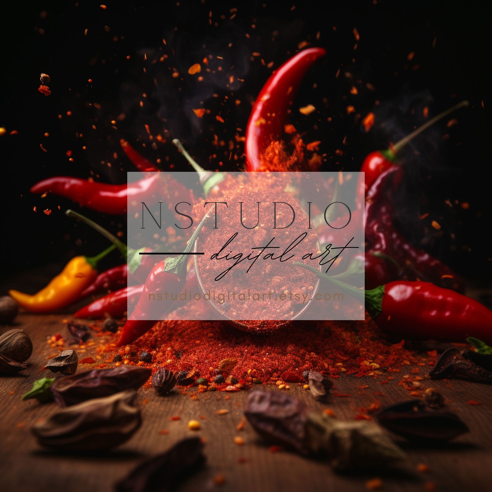 10 Spicy Food Photography Backdrops: Chili & Fire Themes (digital ...